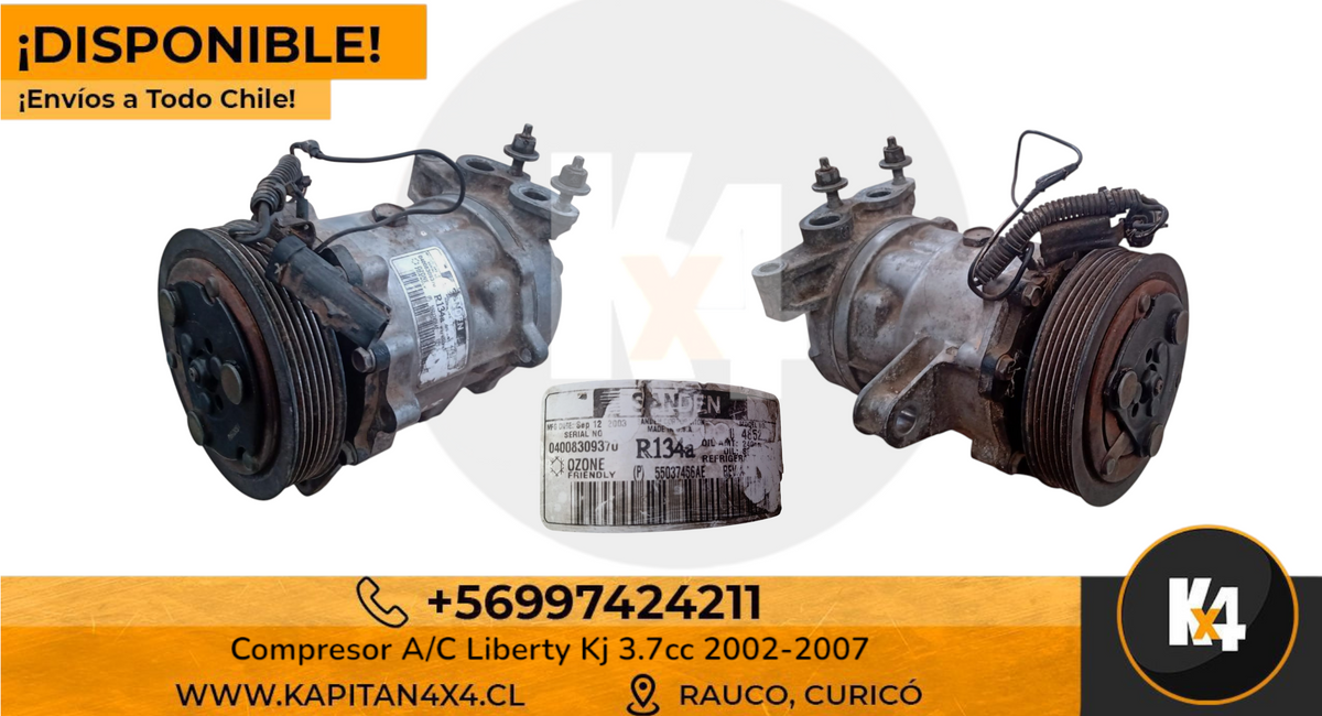 Compresor Aire Acondicionado Jeep Liberty 2002 3.7 – kapitan4x4