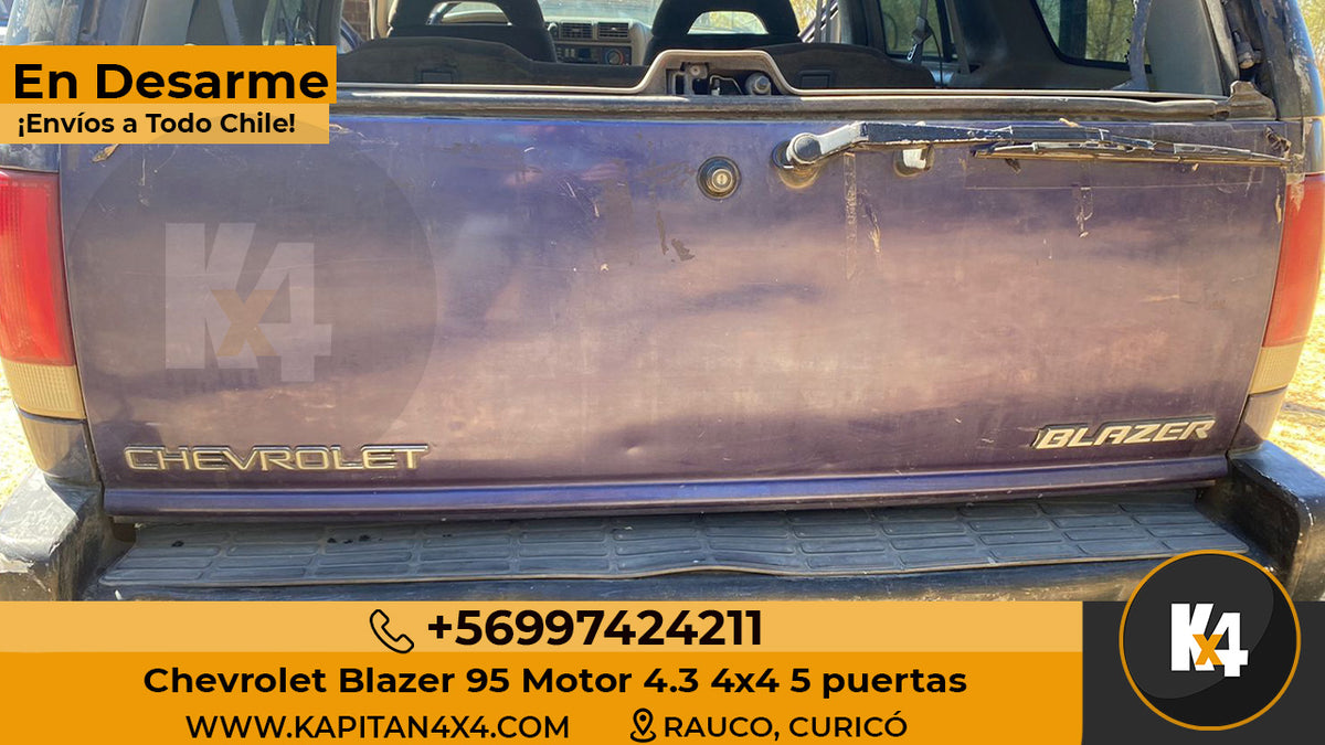 Chevrolet Blazer 95 Motor 4.3 4x4 5 puertas – kapitan4x4
