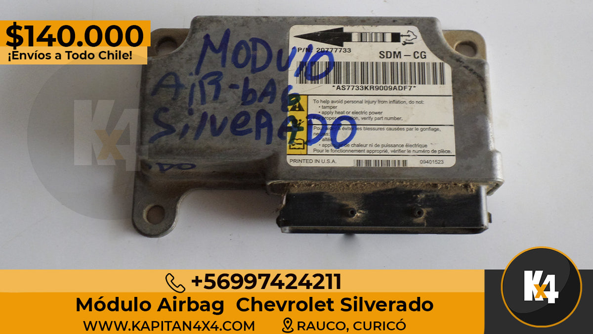 Módulo Airbag Chevrolet Silverado – kapitan4x4